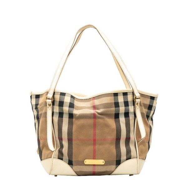 Burberry | Bags | Burberry Nova Check Tote Bag Brown Multicolor Canvas ...